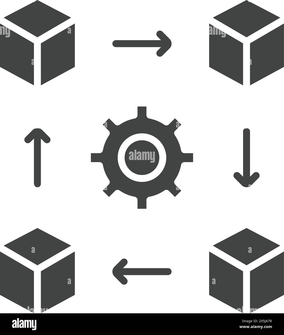 Management icon vector image Stock Vector Image & Art - Alamy