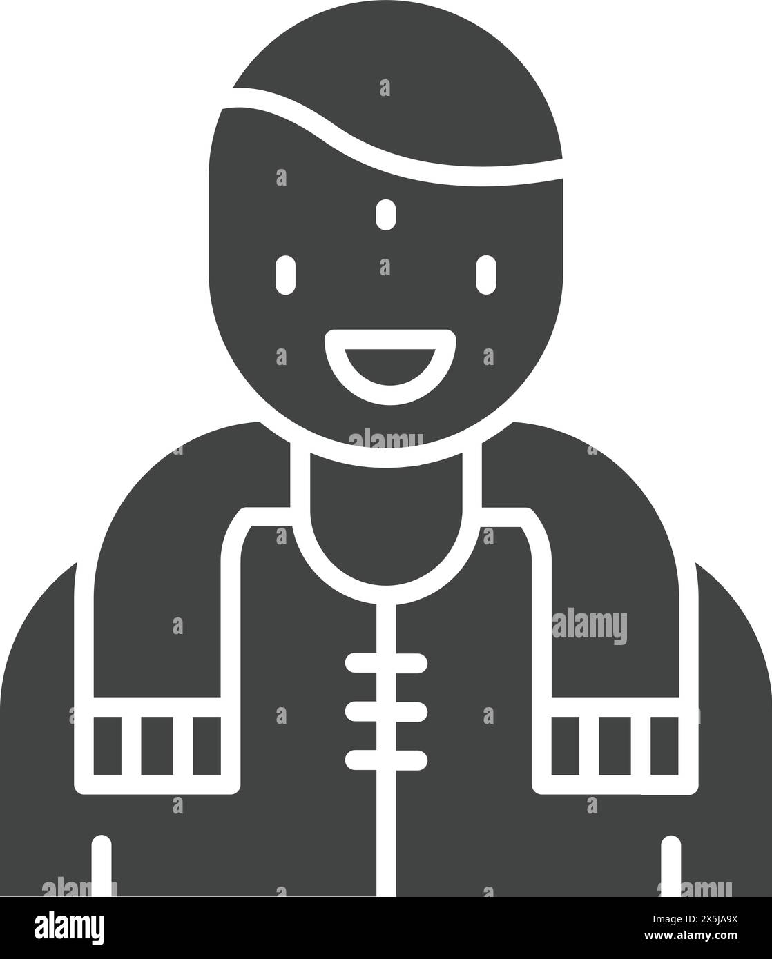 Man icon Black and White Stock Photos & Images - Alamy