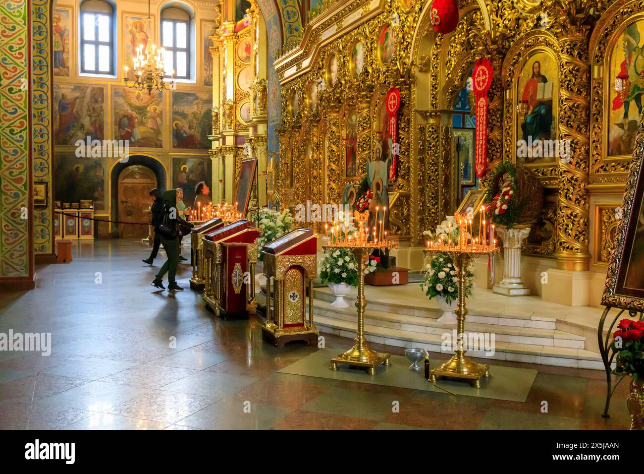 Ukraine, Kiev, Kyiv. St Michael's Cathedrale, monastery. Built in ...