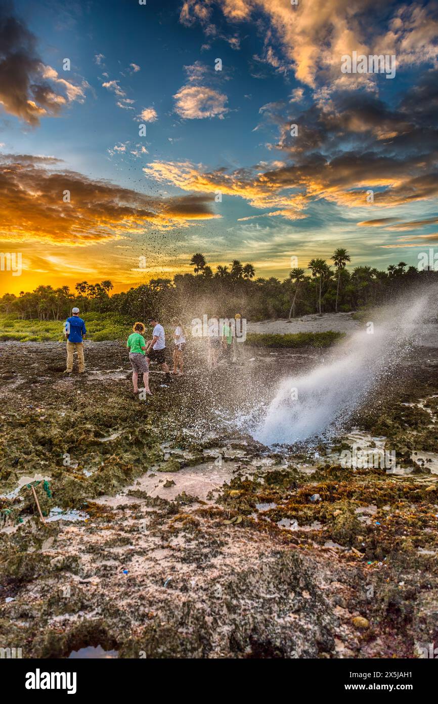 Colorful beach along the south shore of western Cuba, Guanahacabibes ...