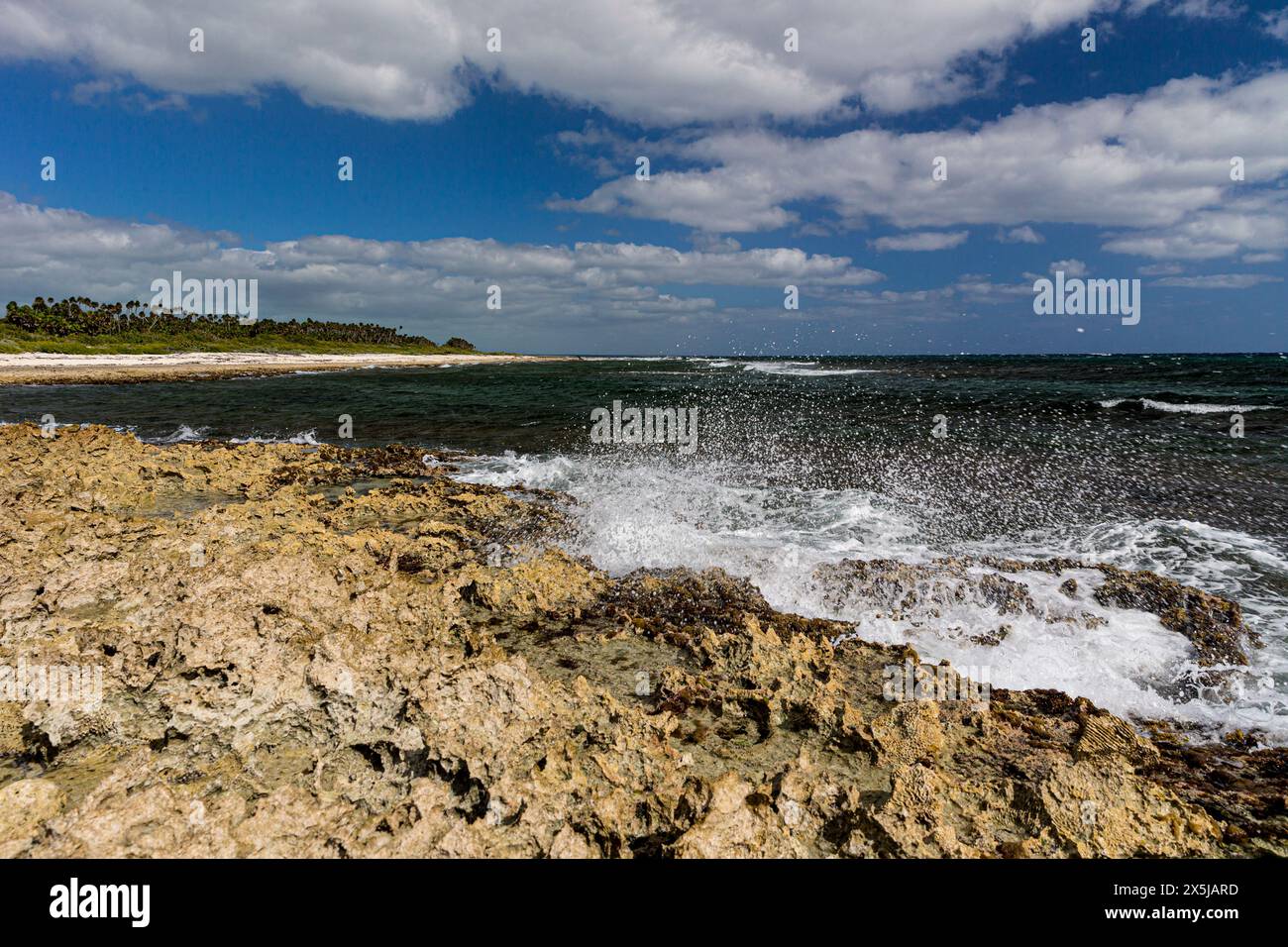 Colorful beach along the south shore of western Cuba, Guanahacabibes ...