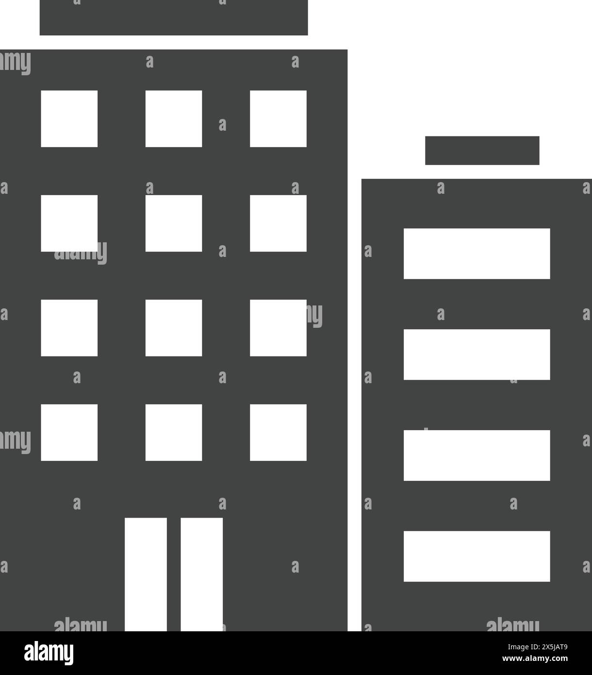 Icon corporate building Black and White Stock Photos & Images - Alamy
