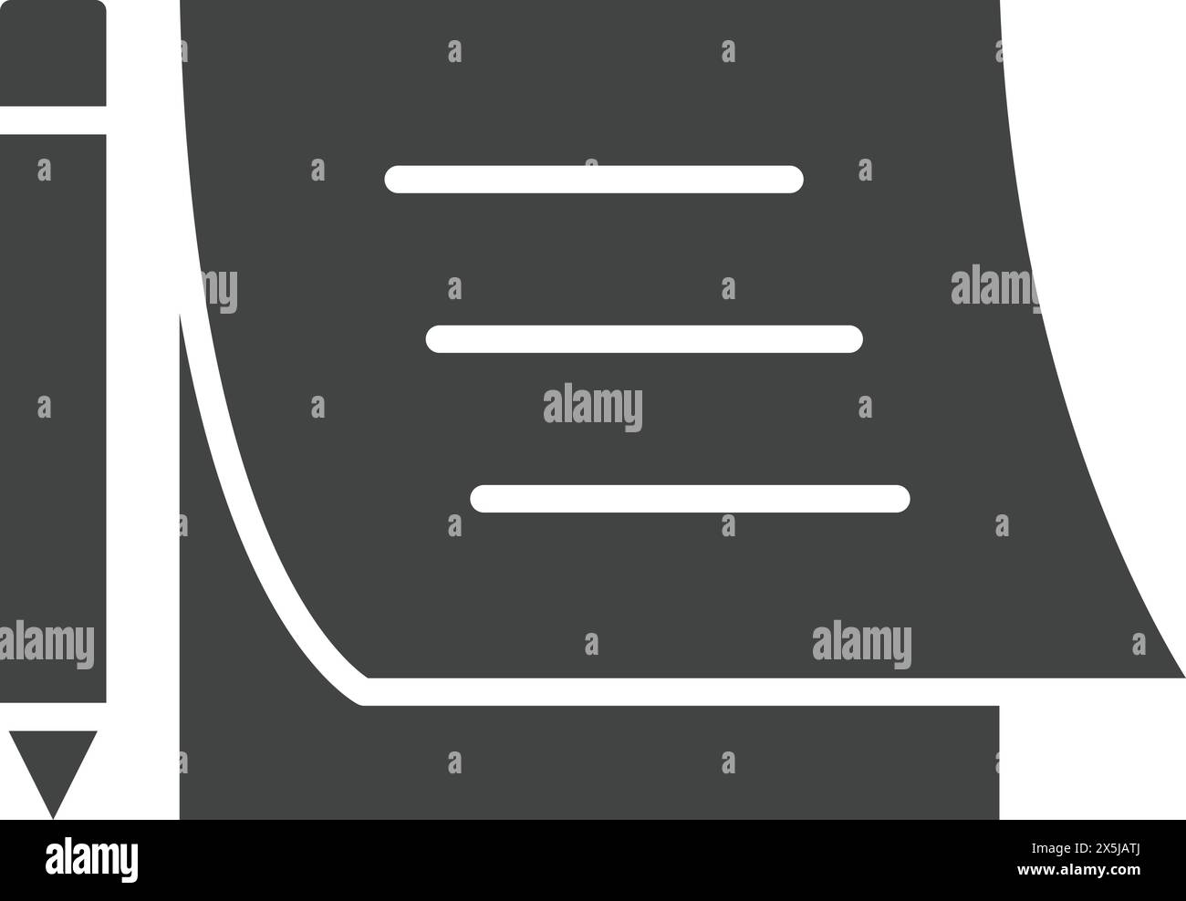 Notes icon vector image Stock Vector Image & Art - Alamy