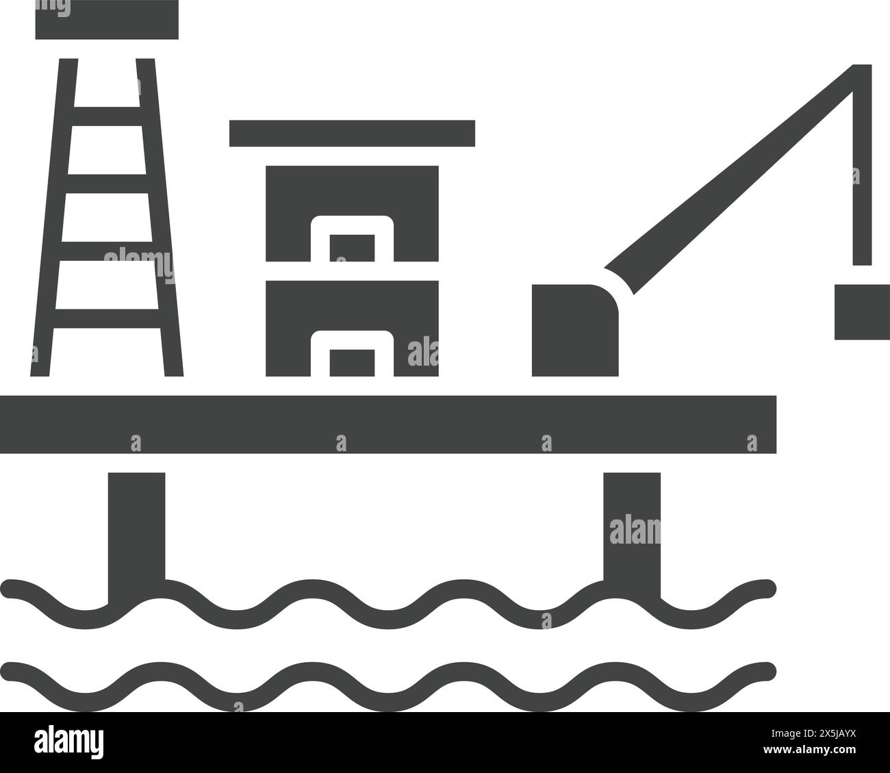 Oil Platform icon vector image Stock Vector Image & Art - Alamy