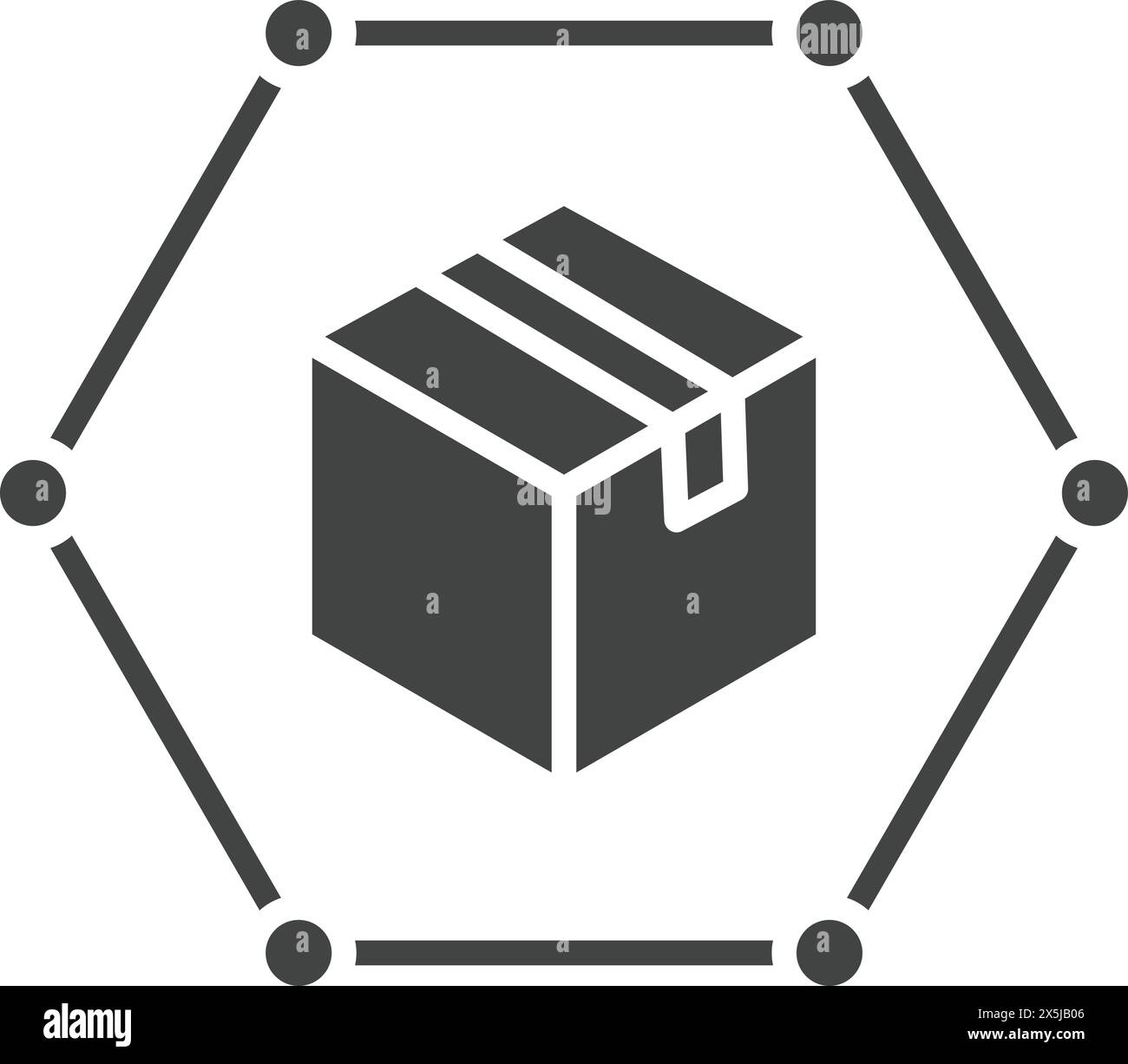 Supply Chain icon vector image Stock Vector Image & Art - Alamy