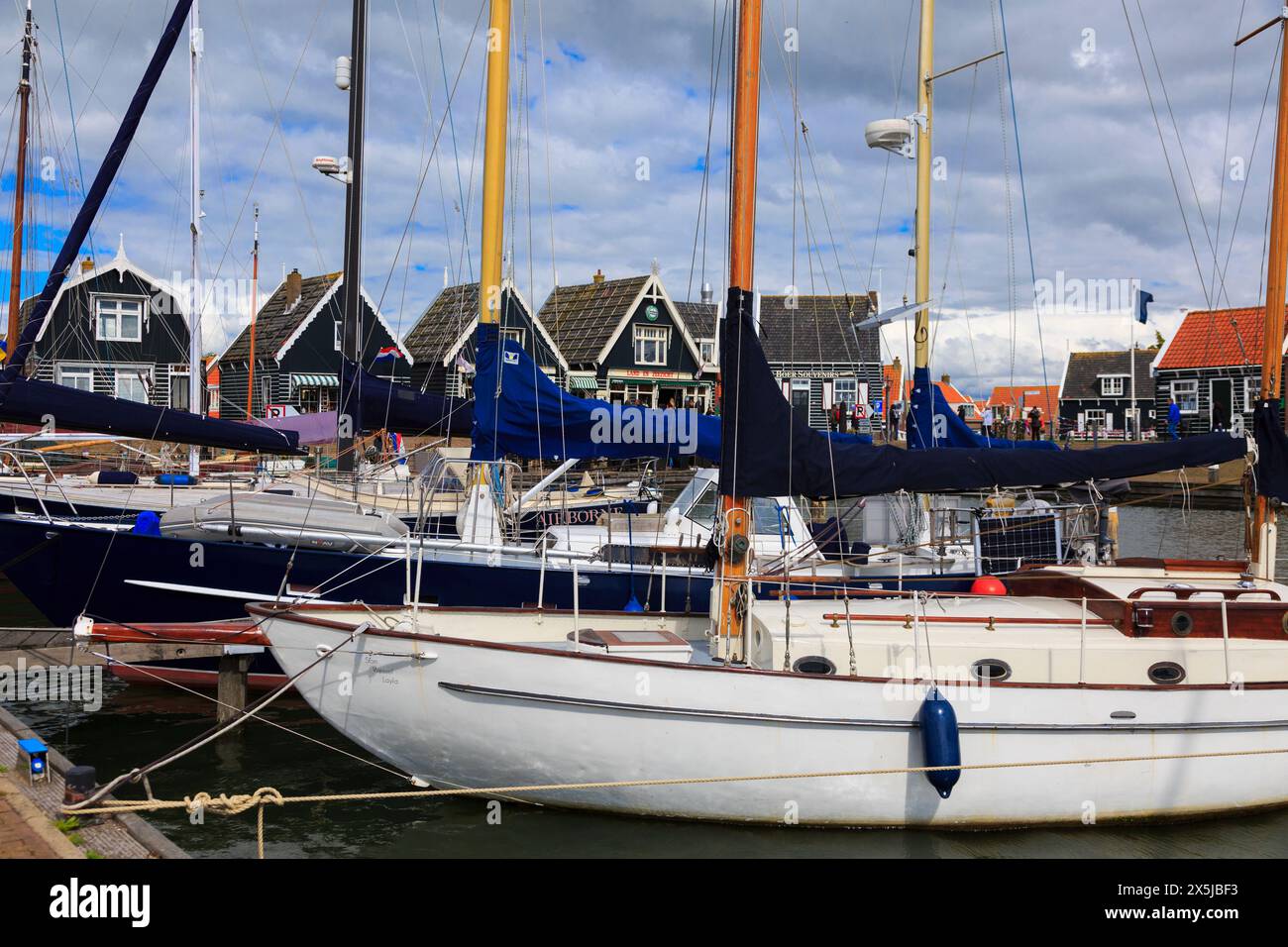 Netherlands, North Holland, Marken Volendam canal scenes Stock Photo ...
