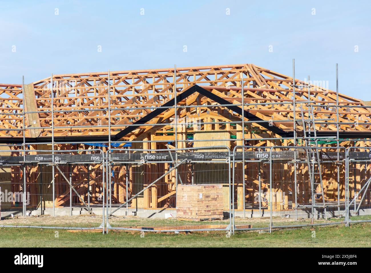 New home construction site, Mount Hutt Station Road, Methven ...