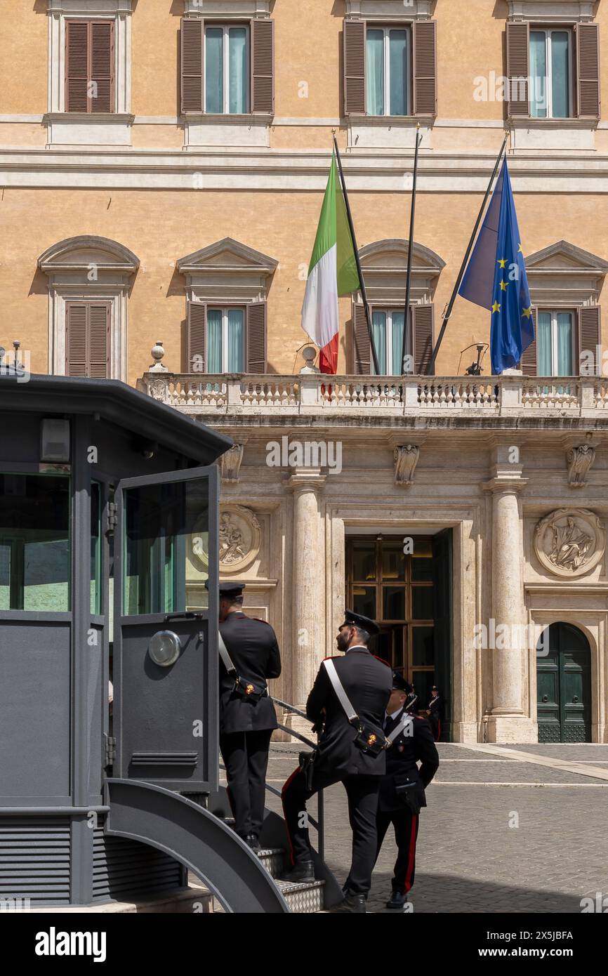 Palazzo Montecitorio Palace, Seat of the Chamber of Deputies of the ...