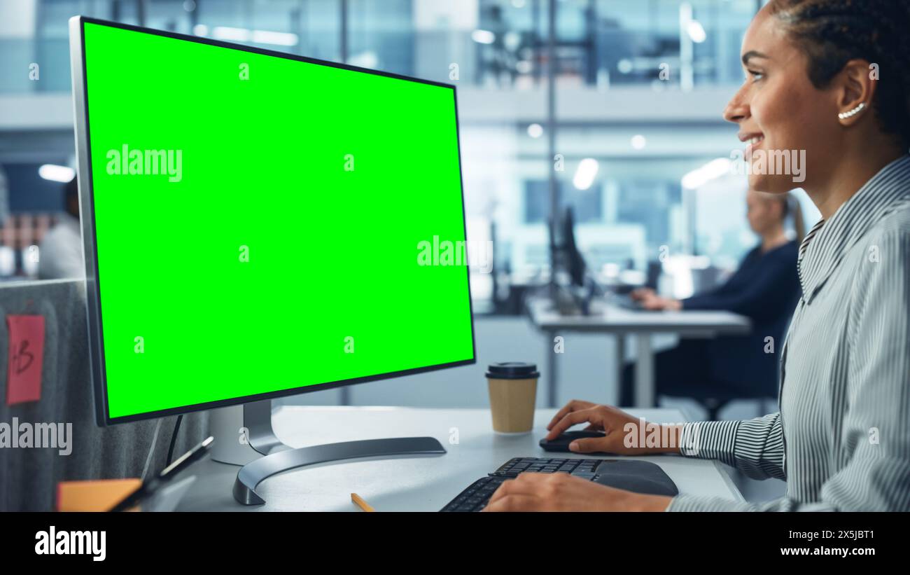Startup technician using isolated screen hi-res stock photography and ...