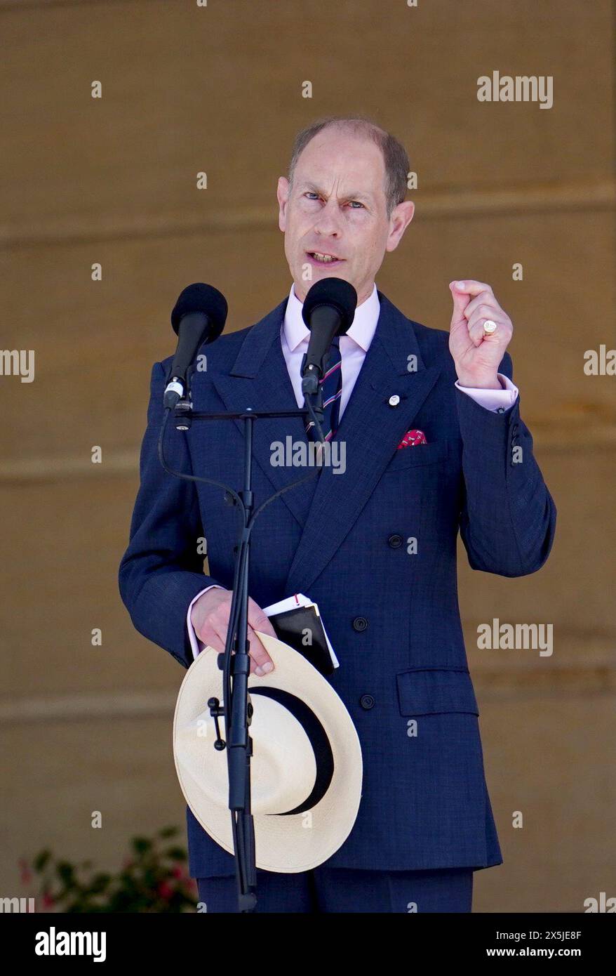 The Duke of Edinburgh speaks during the Duke of Edinburgh's Gold Award ...