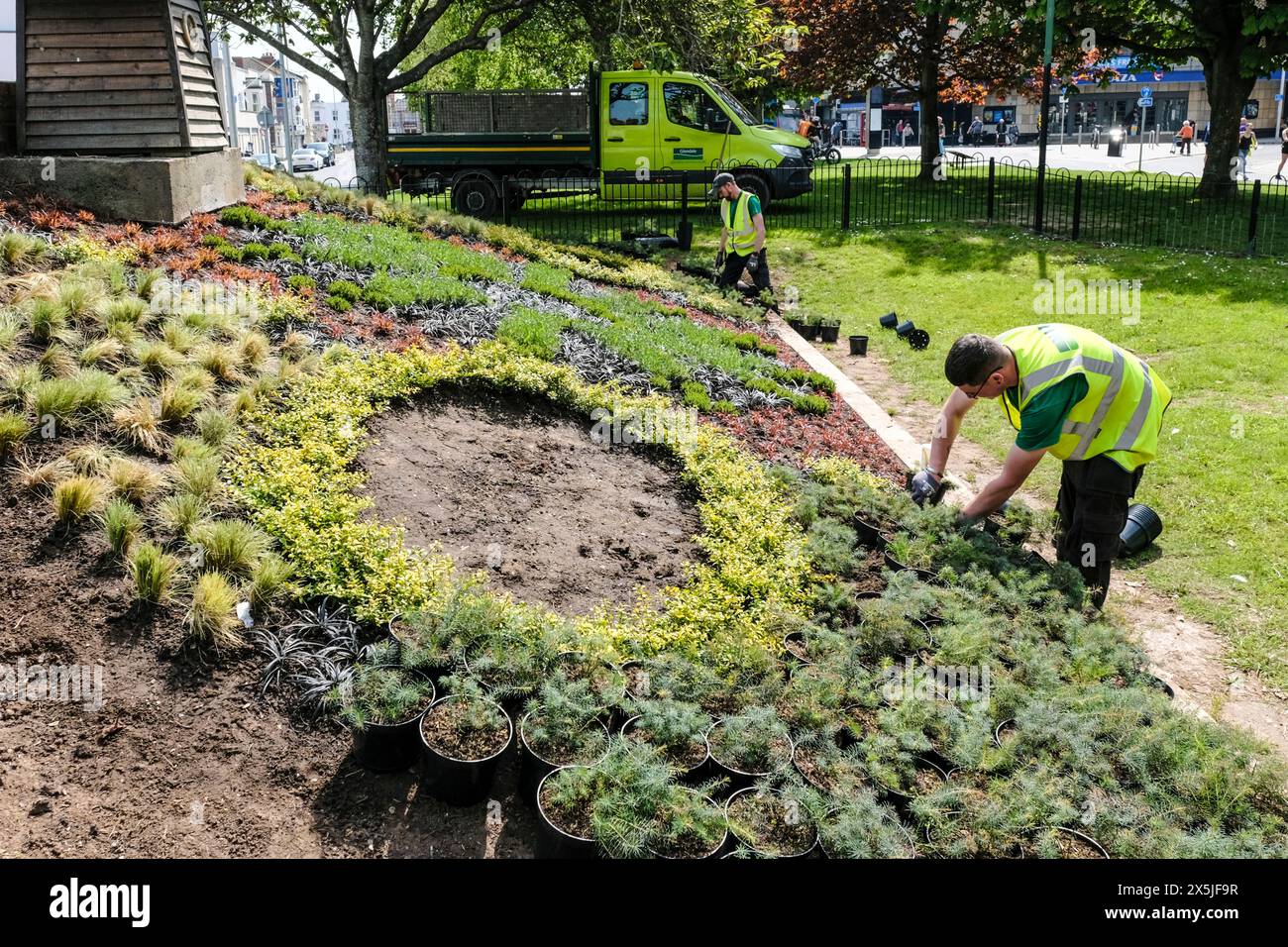 Floral clock weston super mare hi-res stock photography and images - Alamy