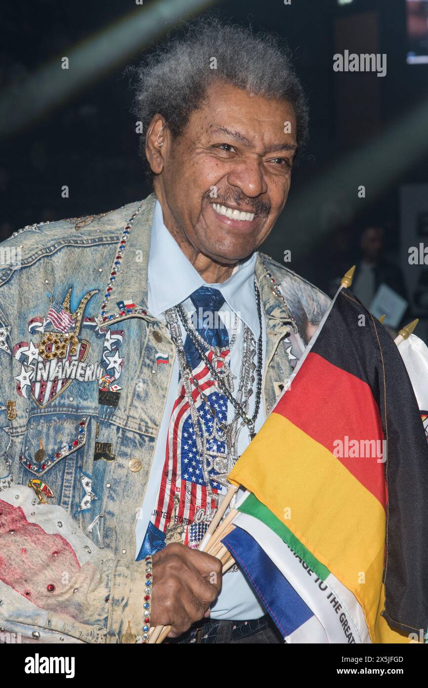 Donald - Don - King, American boxing promoter., boxing in Hamburg at a ...
