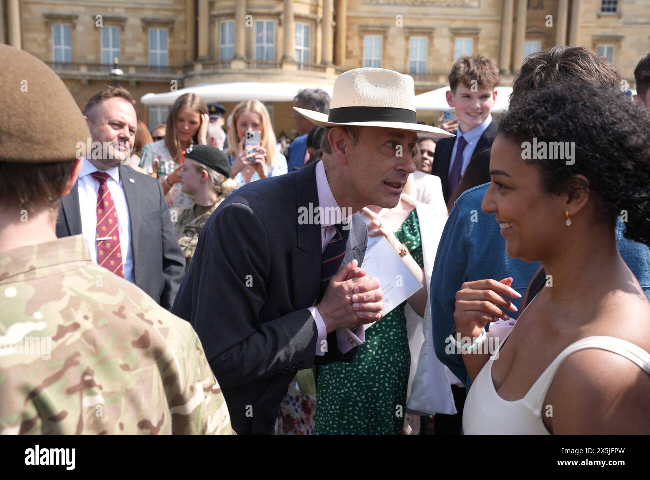 The Duke of Edinburgh greets Gold Award holders and members of their ...