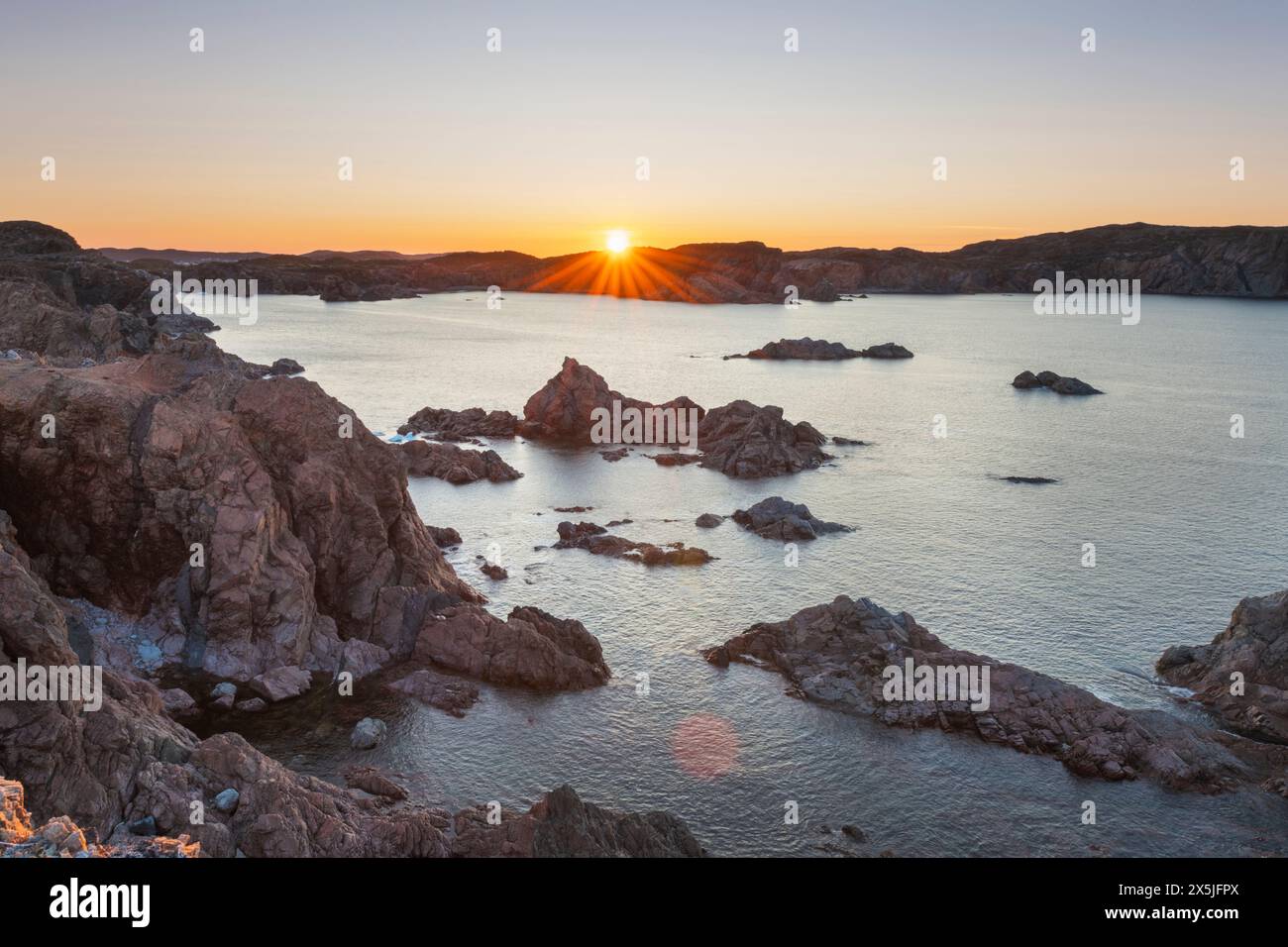 sunset at Spiller's Cove, Newfoundland and Labrador, Canada Stock Photo - Alamy
