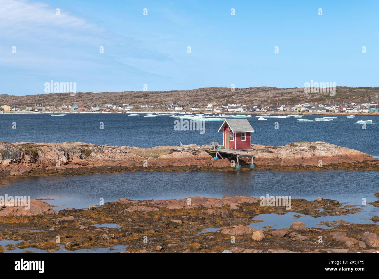 Fishing stage, Joe Batt's Arm, Fogo Island, Newfoundland and Labrador ...