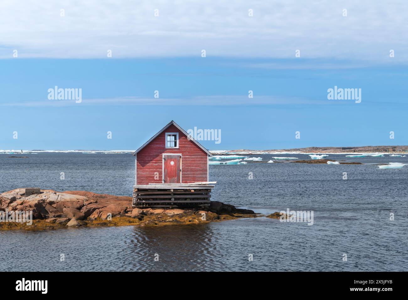 Fishing stage, Joe Batt's Arm, Fogo Island, Newfoundland and Labrador ...