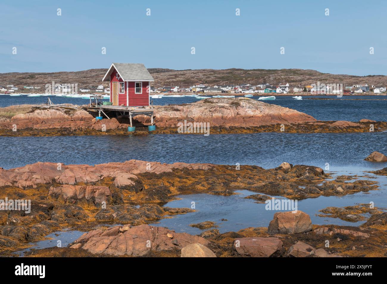 Fishing stage, Joe Batt's Arm, Fogo Island, Newfoundland and Labrador ...