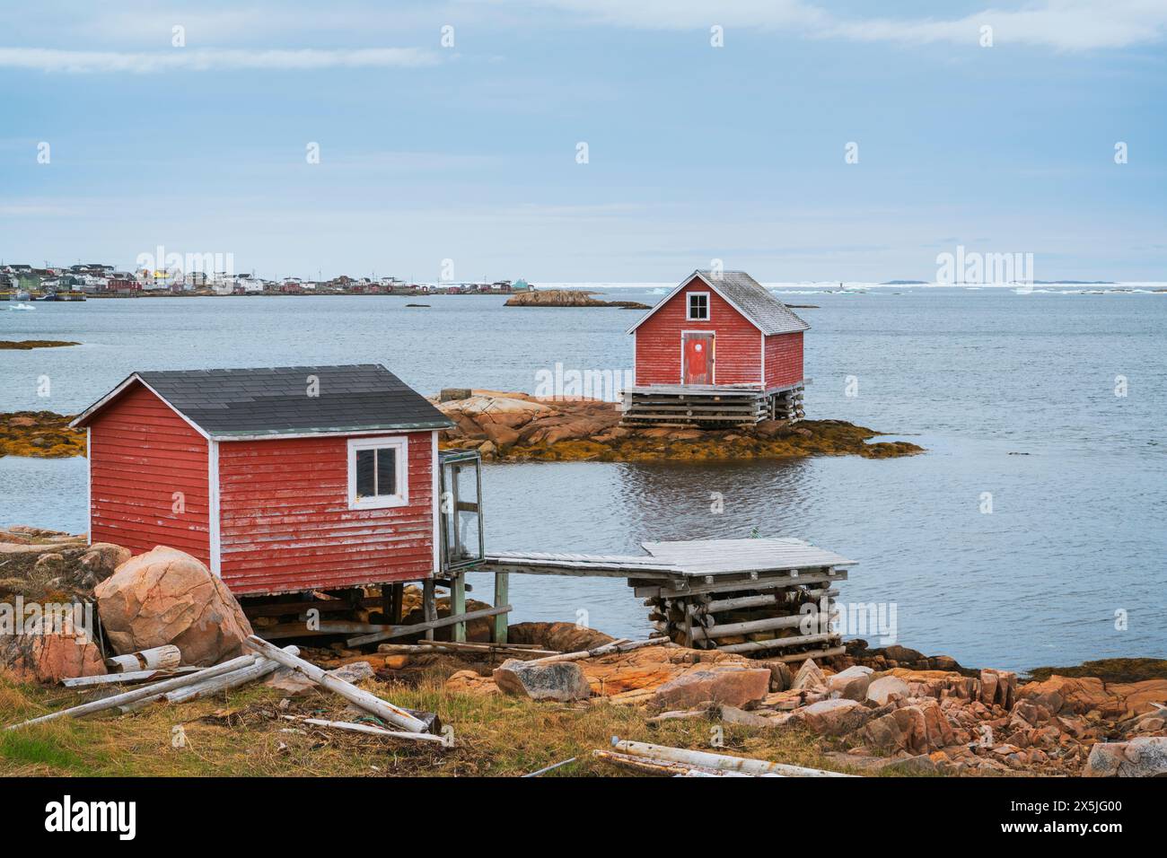 Fishing stage, Joe Batt's Arm, Fogo Island, Newfoundland and Labrador ...