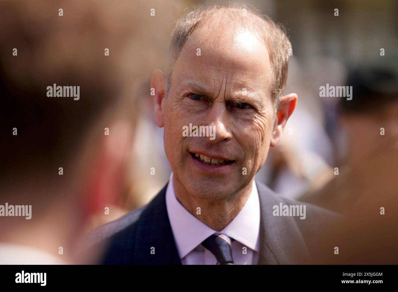 The Duke of Edinburgh greets Gold Award holders and members of their ...