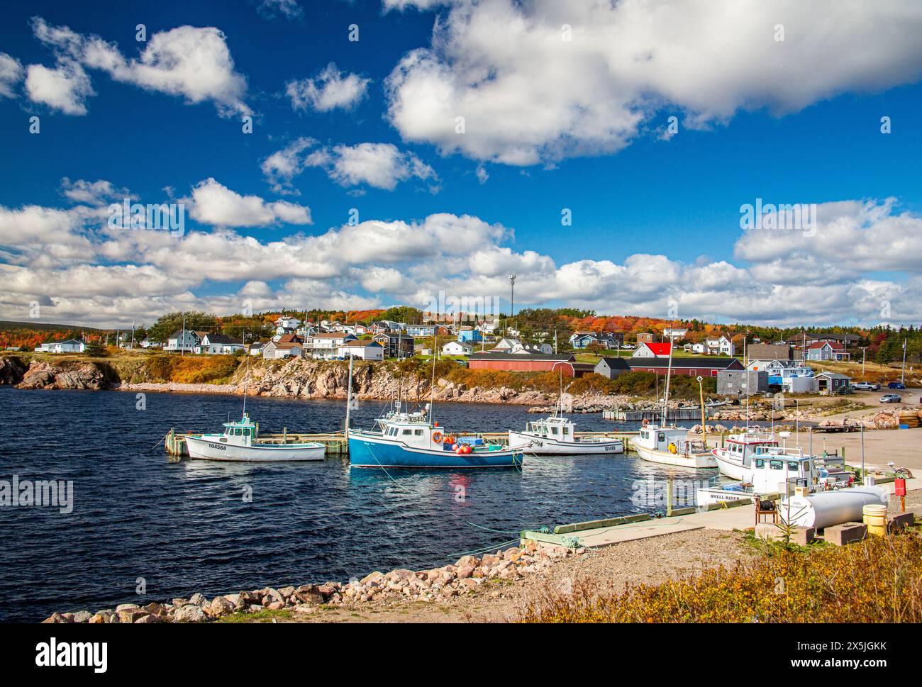 Canada, Nova Scotia. Cabot Trail, Cape Breton. Neil's Harbor Stock ...
