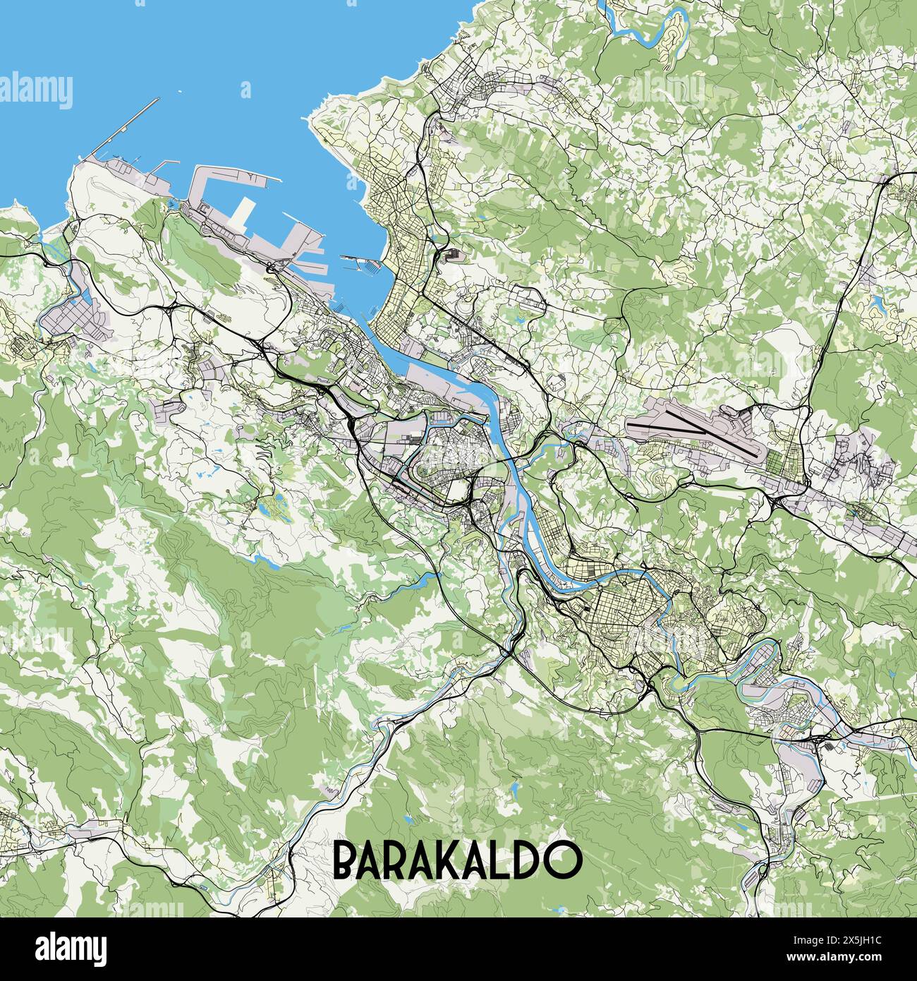 Map of barakaldo spain hi-res stock photography and images - Alamy