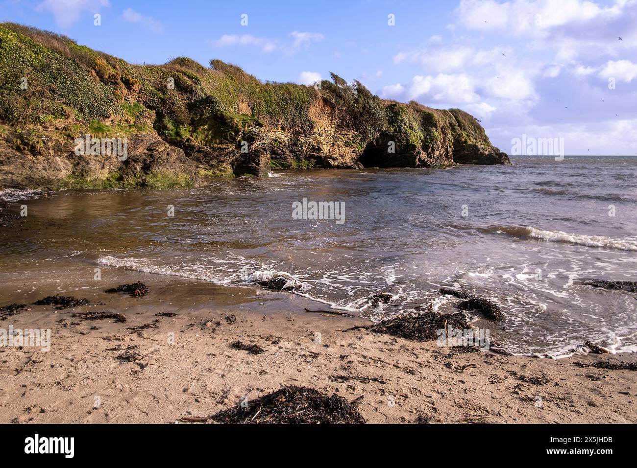 The East side of Par Beach in Cornwall in the UK Stock Photo - Alamy