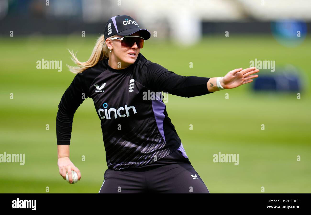England's Sarah Glenn during a practice session at Edgbaston ...