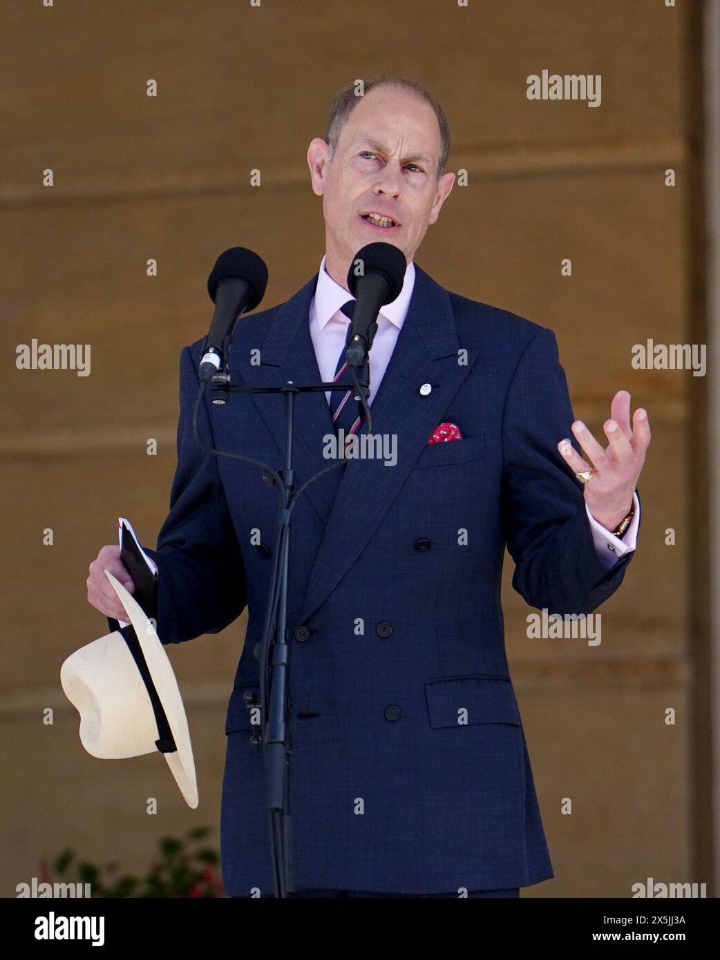 The Duke of Edinburgh speaks during the Duke of Edinburgh's Gold Award ...