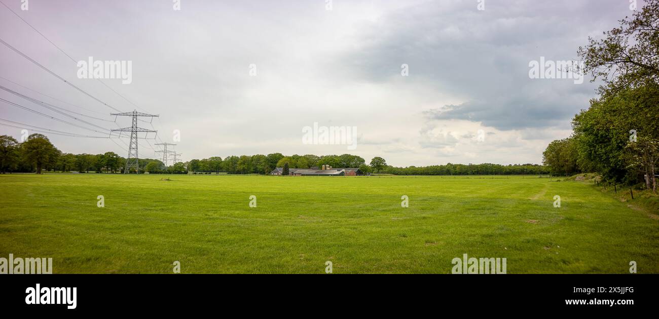 Dutch countryside Hoge Hexel surrounding recreational pond Stock Photo ...