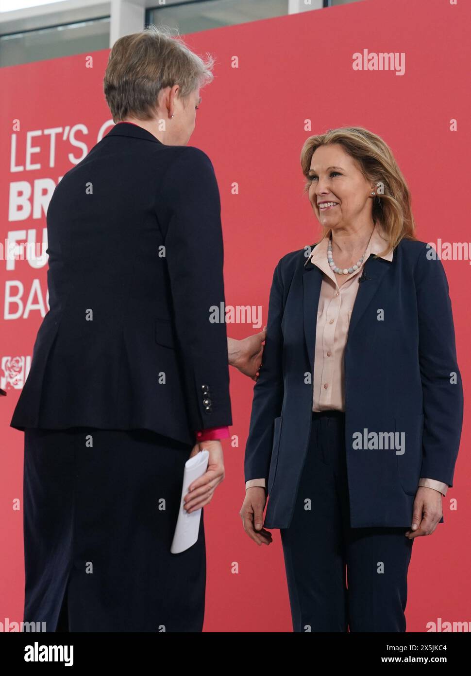 Shadow home secretary Yvette Cooper (left) and new Labour MP Natalie ...