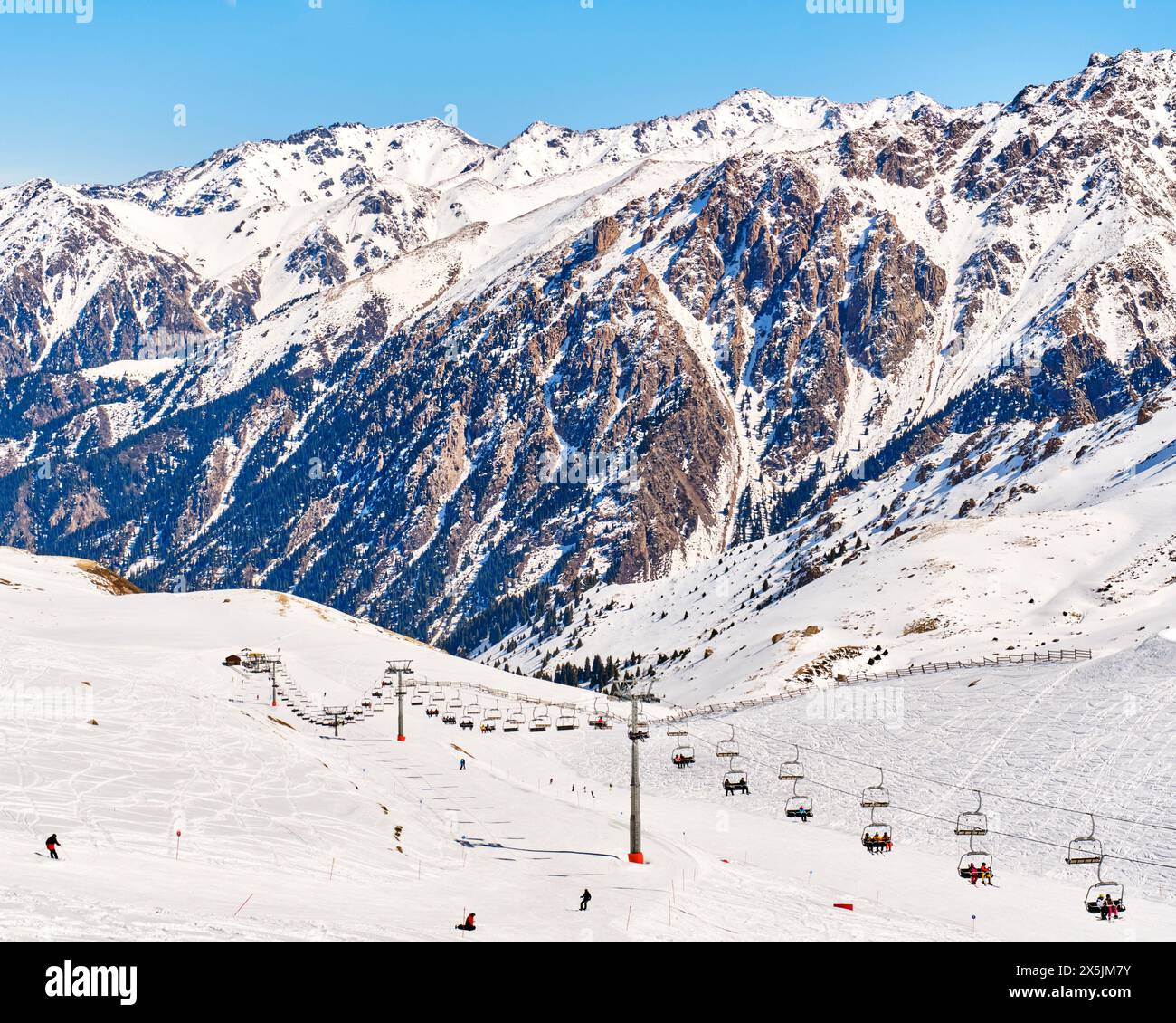 Shymbulak ski resort, Almaty, Kazakhstan Stock Photo - Alamy