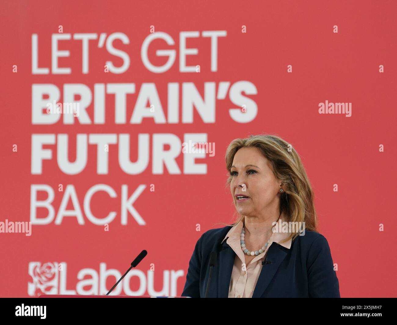 New Labour MP Natalie Elphicke, speaks prior to a speech by Labour ...