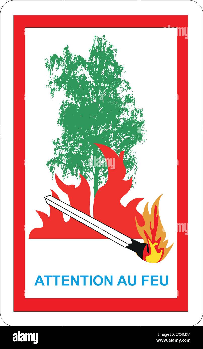 Rectangular road sign with white background and red surround: Beware of ...