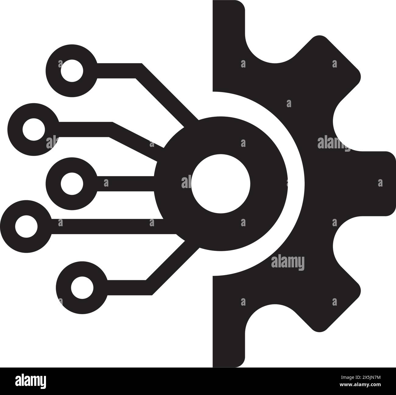Concept process cogwheel design Stock Vector Images - Alamy