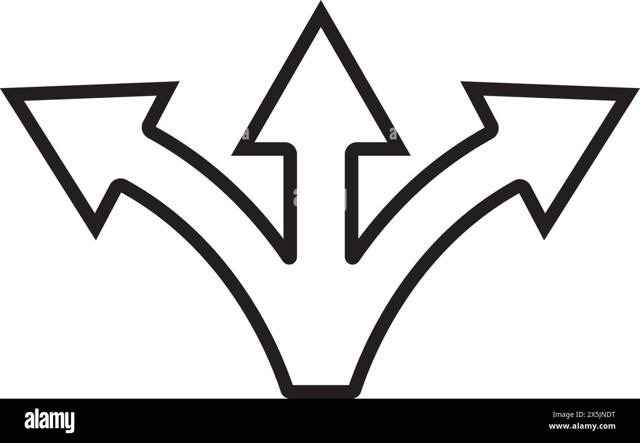 fork in the road icon. vector illustration symbol design Stock Vector ...