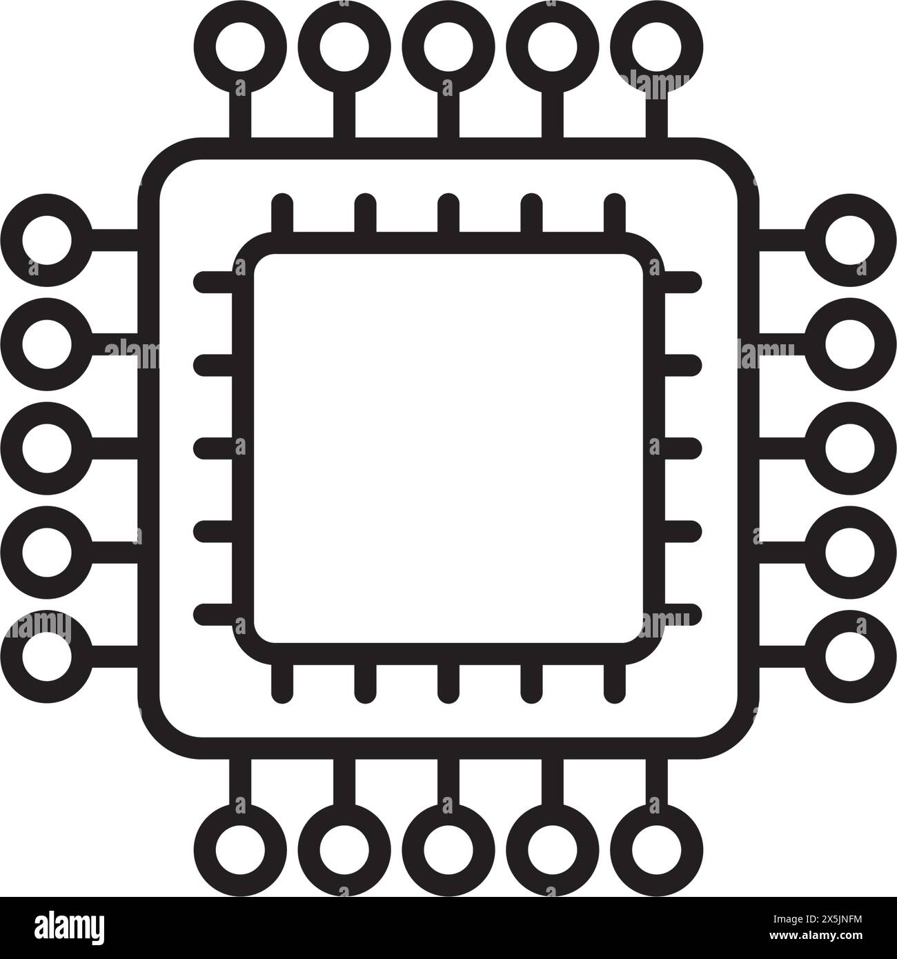 Microchip Icon Vector Illustration Symbol Design Stock Vector Image And Art Alamy 