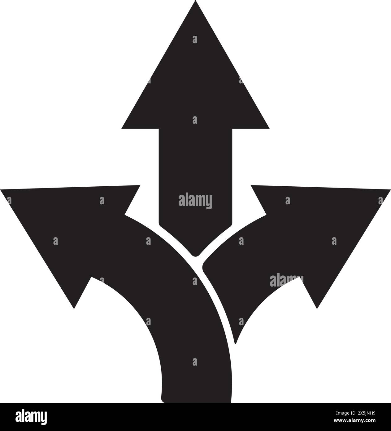 fork in the road icon. vector illustration symbol design Stock Vector ...