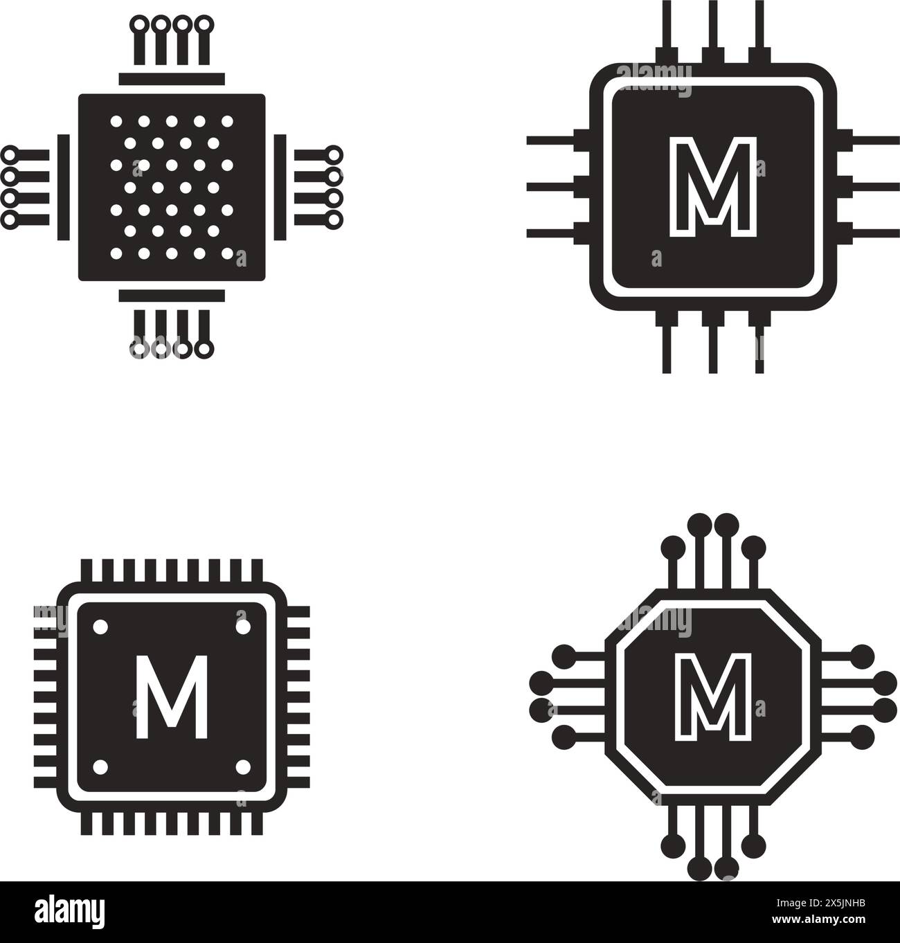 Microchip Icon Vector Illustration Symbol Design Stock Vector Image And Art Alamy