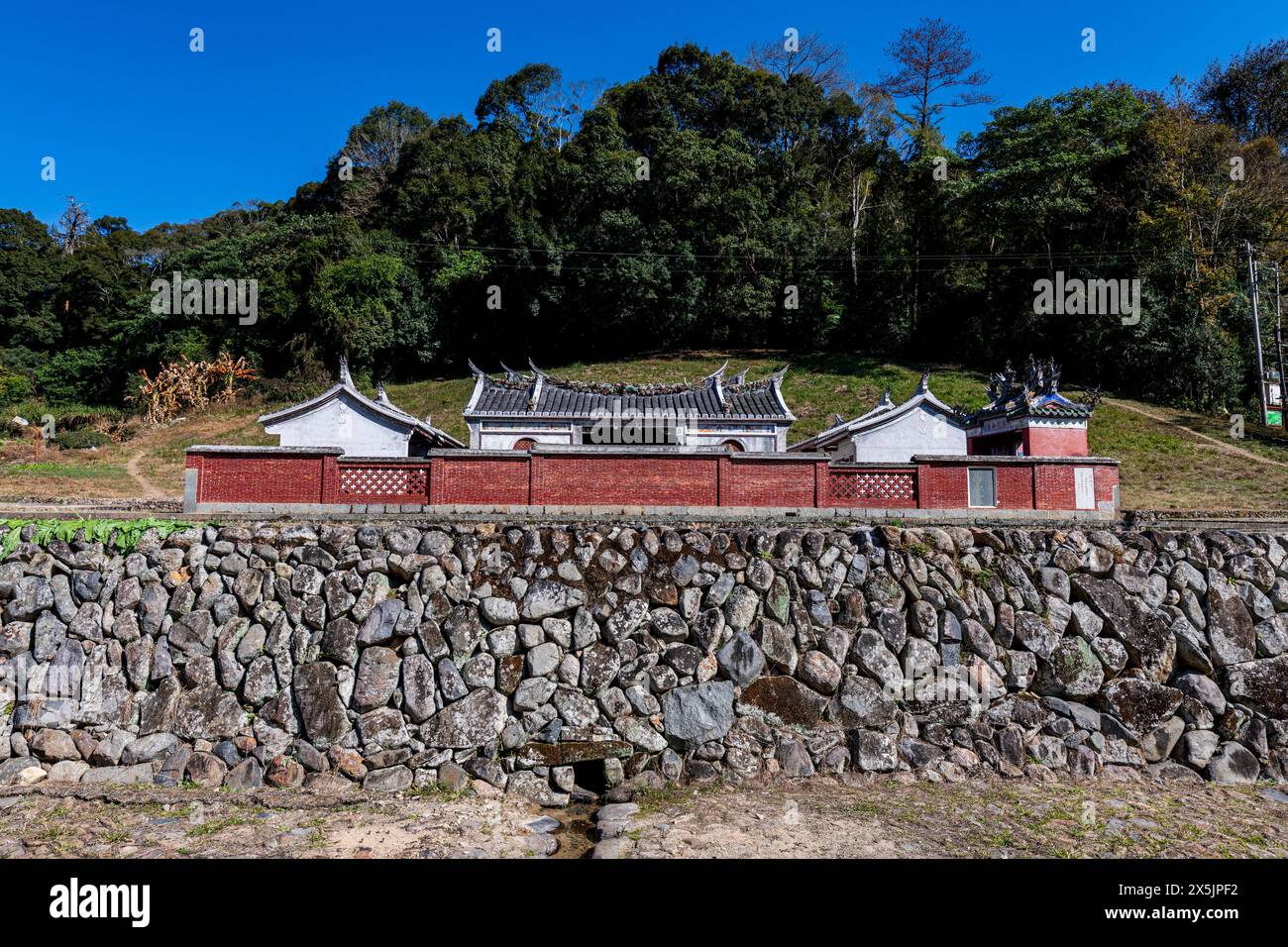 Temple in Taxia historic village, Fujian Tulou, rural dwelling of the ...