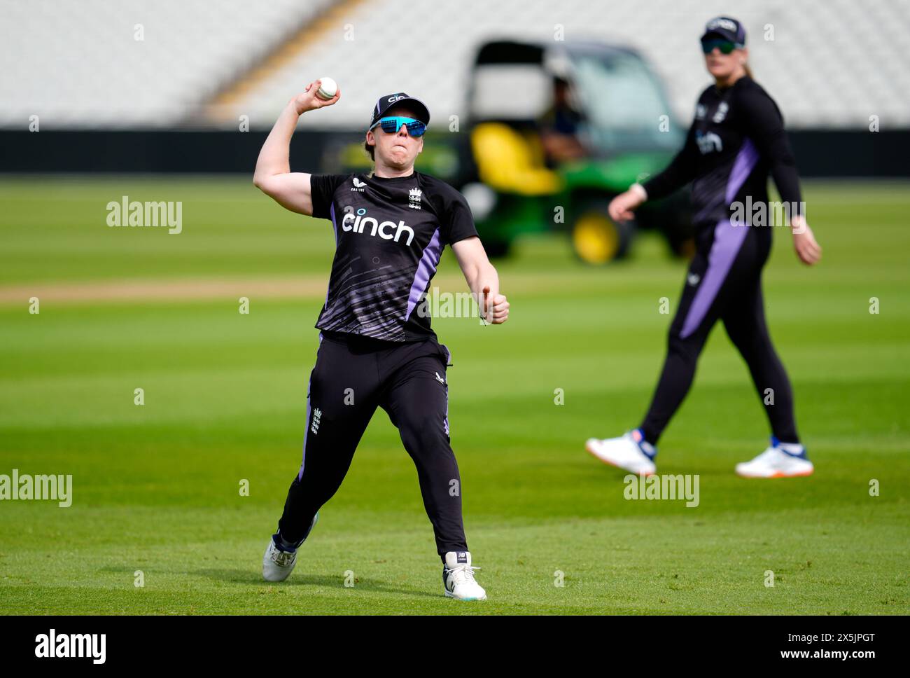 England's Heather Knight during a practice session at Edgbaston ...
