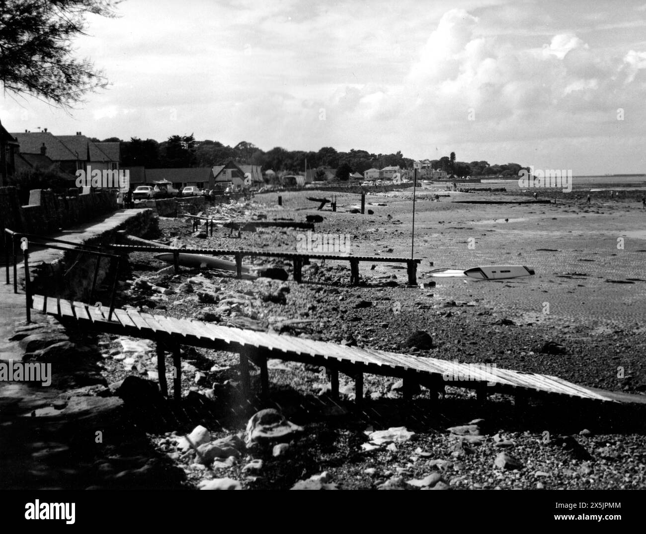 Nettlestone Point to Buckland Point, Isle of Wight, August 1983 Stock ...