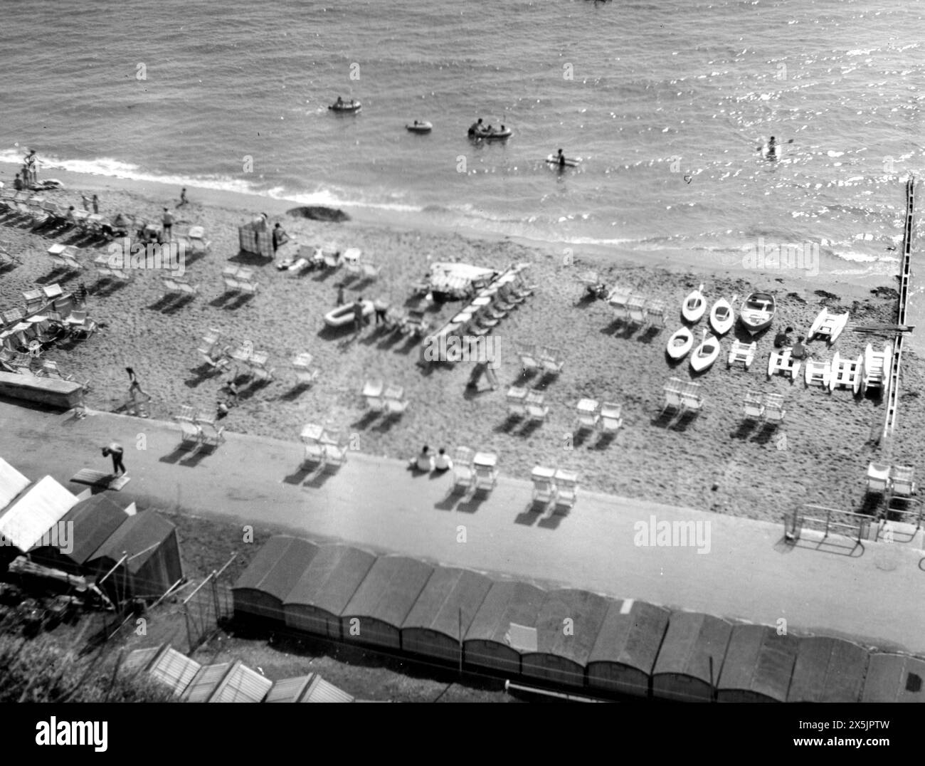 Isle of wight sandown Black and White Stock Photos & Images - Alamy