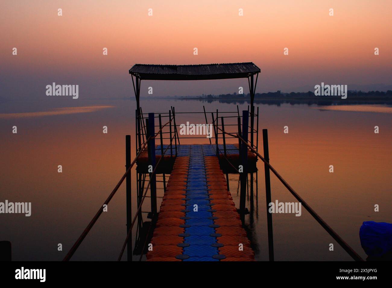 Morning View of Uchali Lake Soon Valley Stock Photo - Alamy