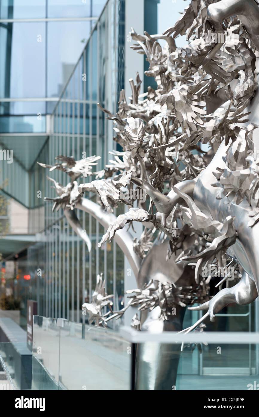 Sculpture Rising by Zhang Huan (detail or feature), Toronto, Canada ...