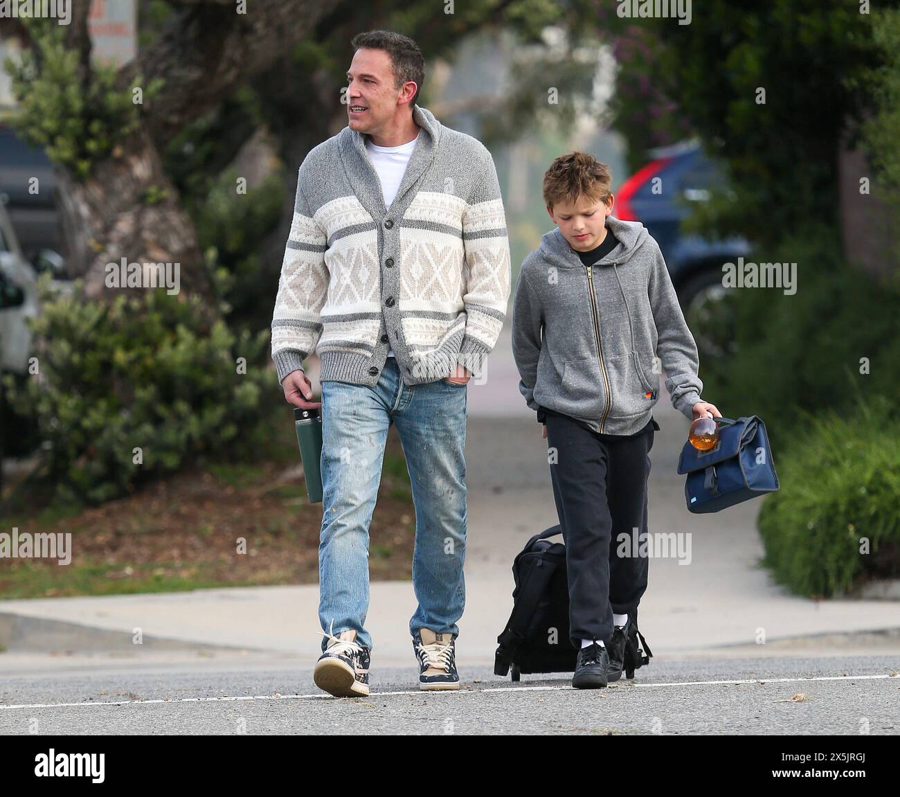 Ben Affleck and Samuel Affleck are seen in Los Angeles, California ...