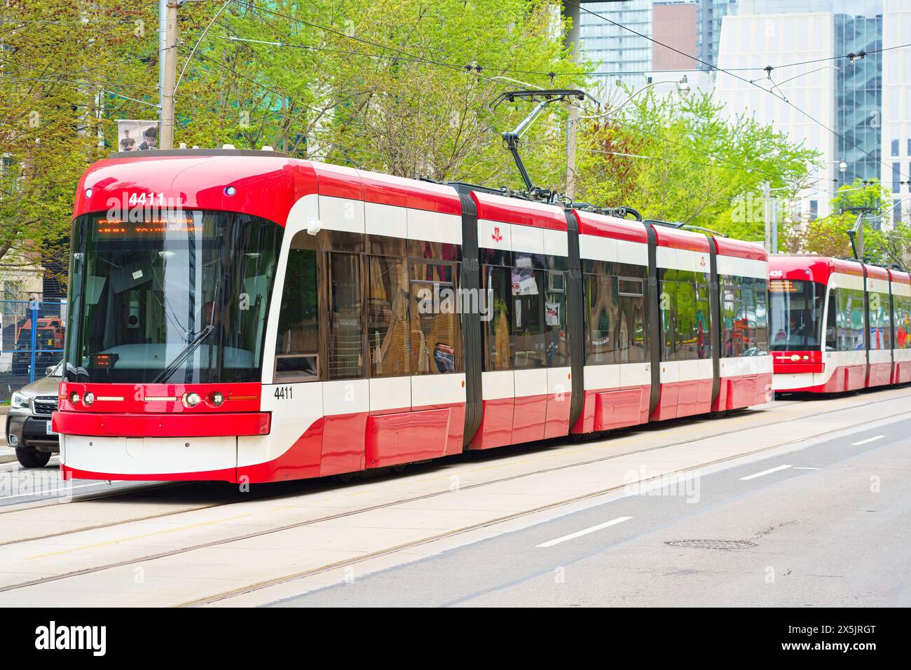 Bombardier Tramway or Streetcar, Toronto, Canada Stock Photo - Alamy
