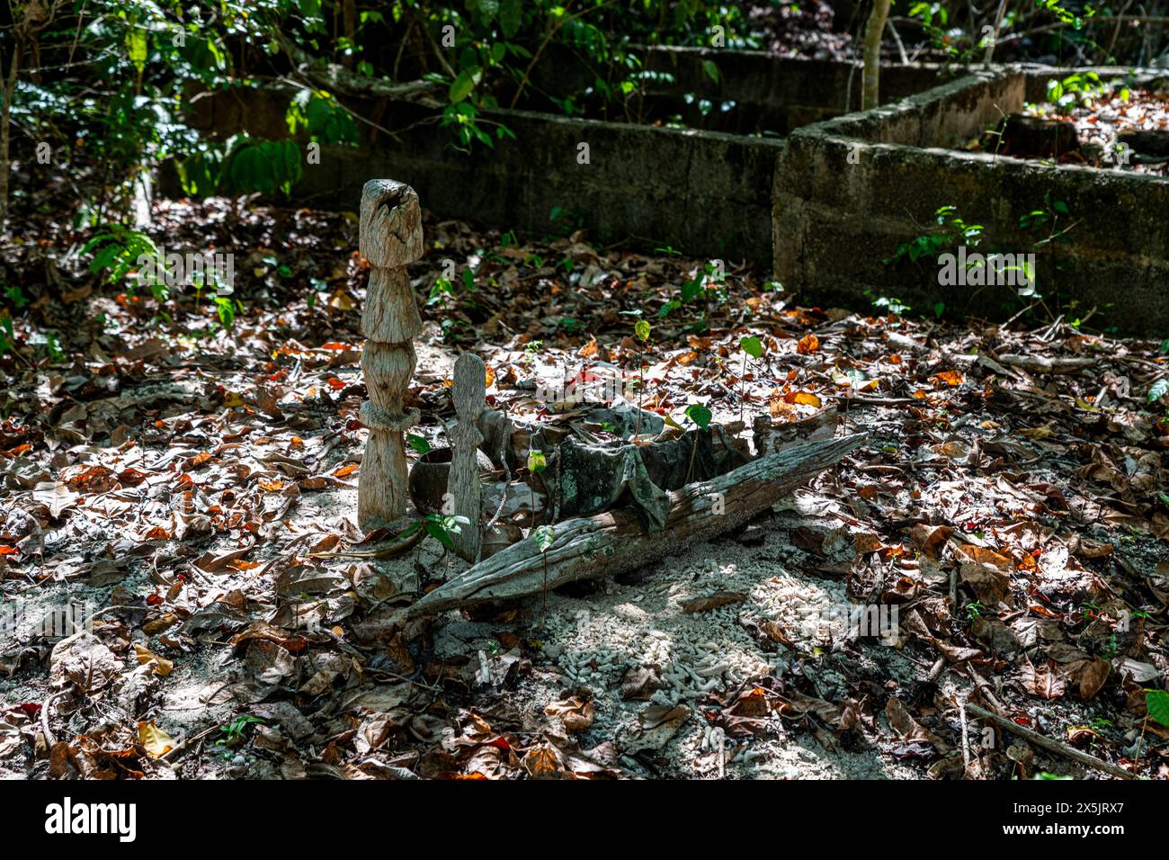 Traditional cemetery, Grande Santa Cruz Island, Zamboanga, Mindanao ...