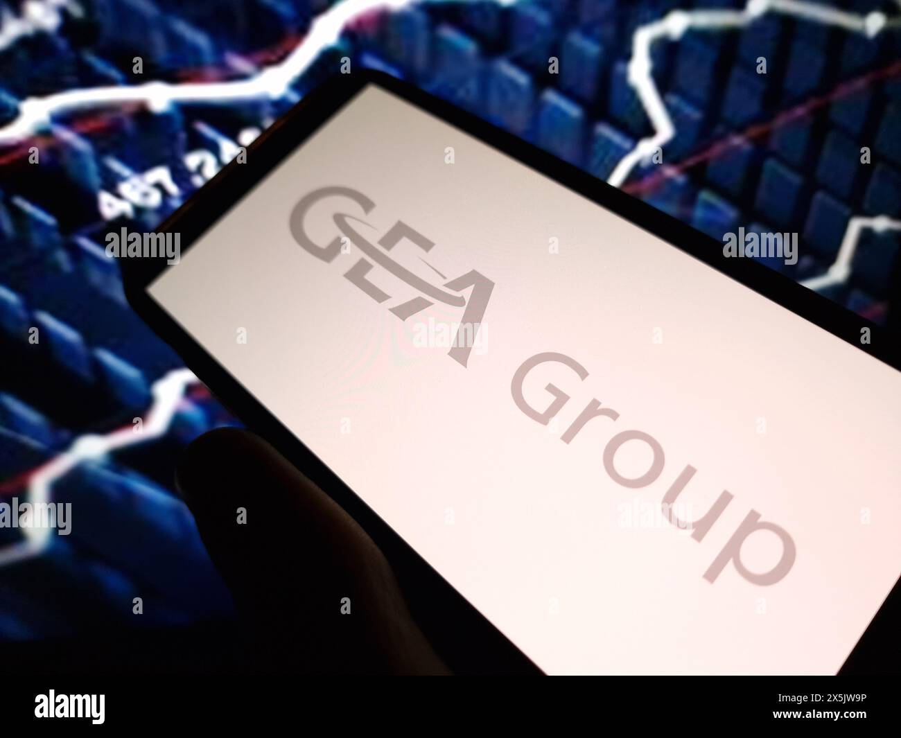 Konskie, Poland - May 05, 2024: GEA Group company logo displayed on ...