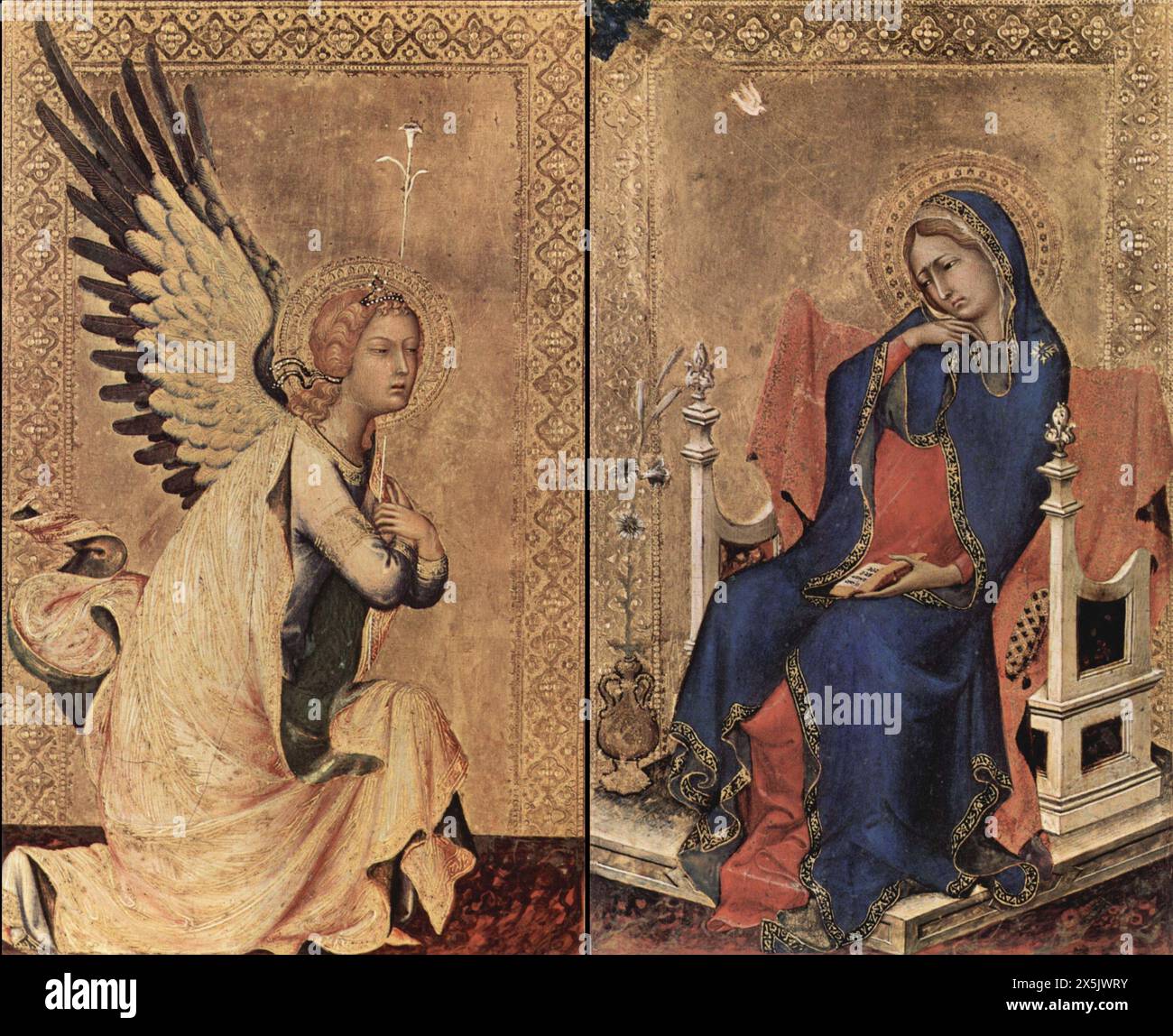 Simone martini annunciation hi-res stock photography and images - Alamy