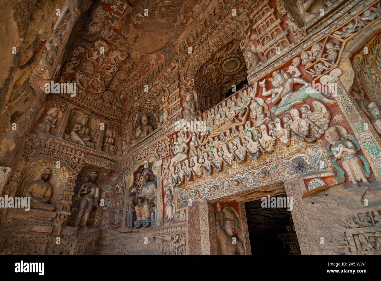 The Yungang Grottoes, ancient Buddhist temple grottoes, UNESCO World ...
